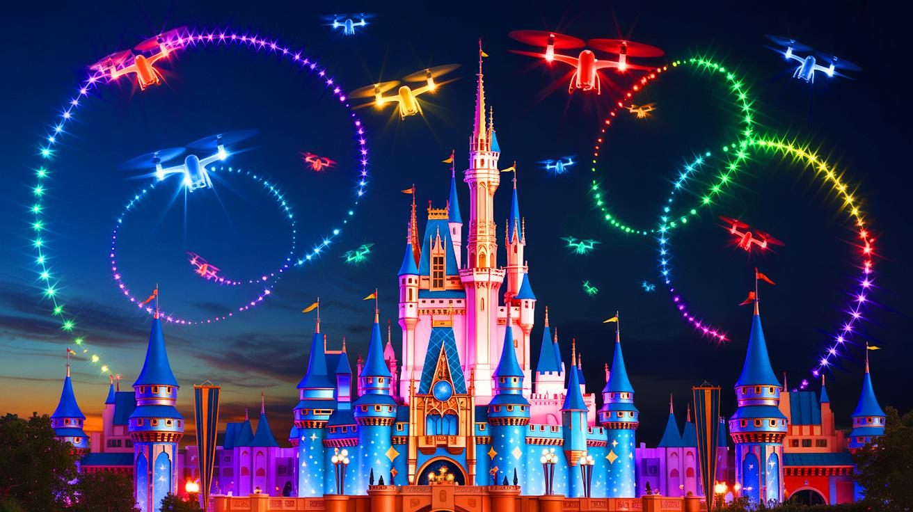 Un ciel en feu pour Abu Dhabi : Lumasky orchestre un ballet de 9 000 ...